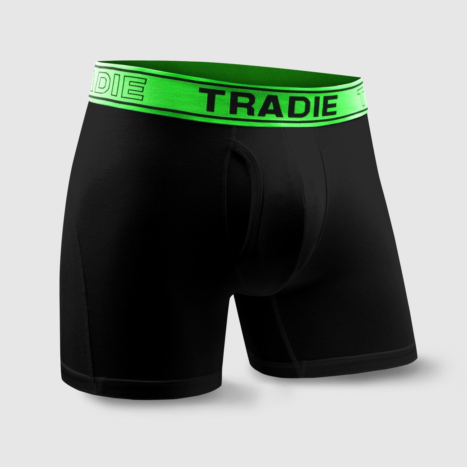 Bamboo No Chafe Mid Length Trunk - Green Grass | TRADIE